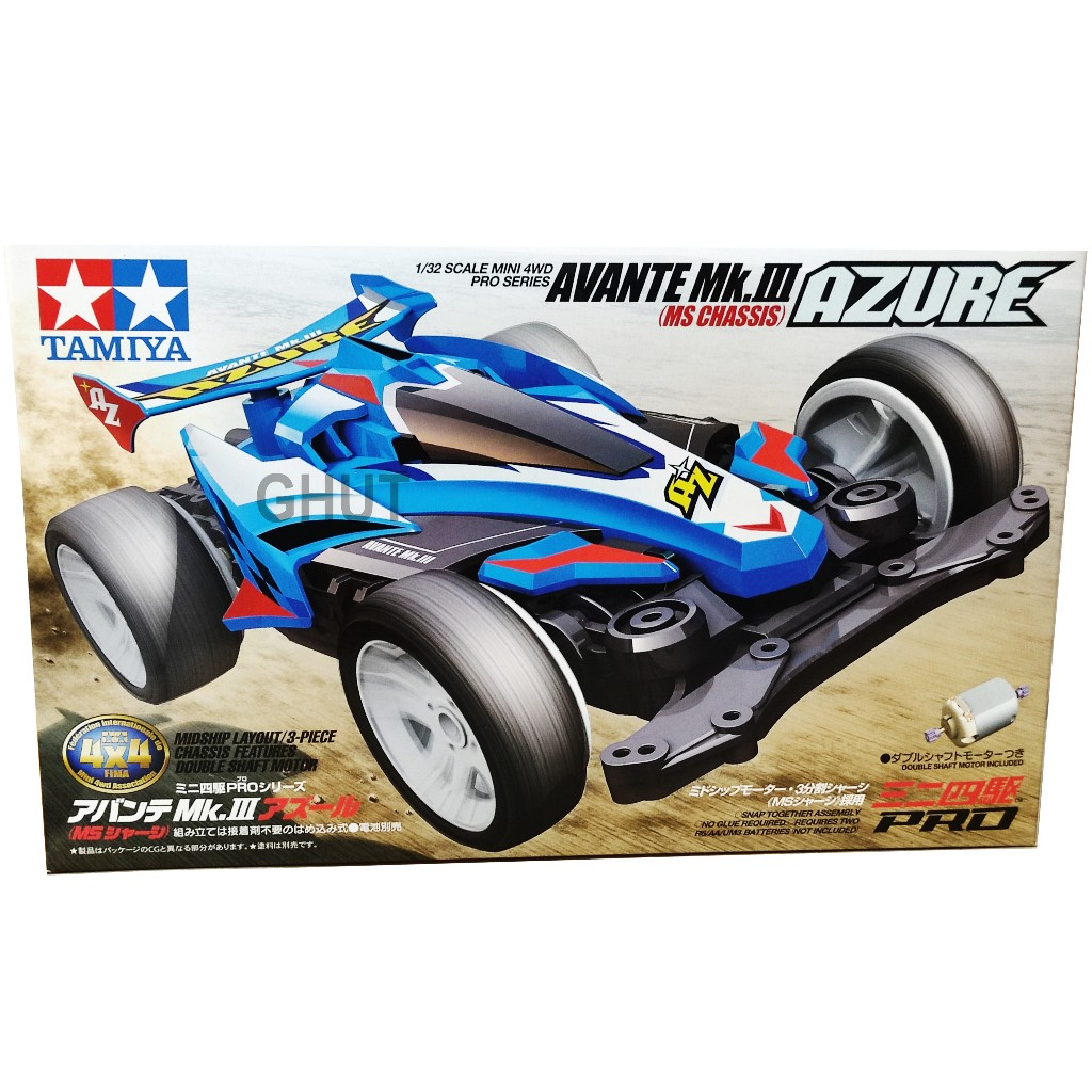 Tamiya 18626 Mini 4WD Pro Avante Mk.III Azure (MS Chassis) | Shopee ...
