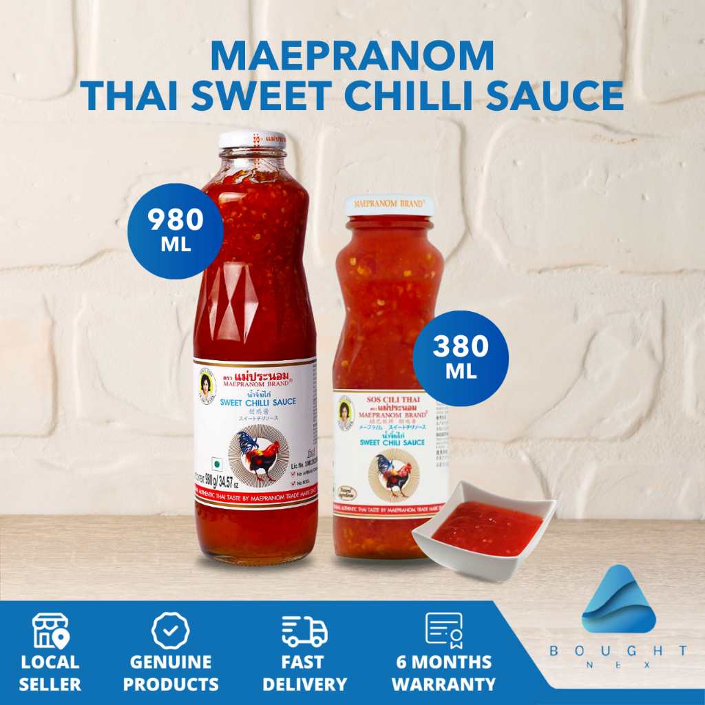 Maepranom Thai Sweet Chilli Sauce - Delicious, Spicy, Halal, Authentic ...