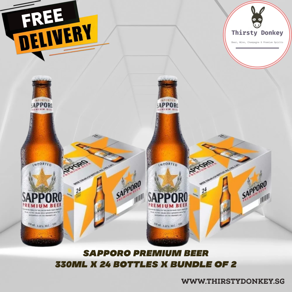 Sapporo Premium Beer - 330ml x 24 bottles (Bundle of 2) (BBD: 03/2025) | Shopee Singapore