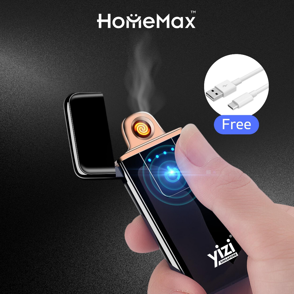 🇸🇬【SG Seller】YIZI USB Rechargeable Lighter/Windproof Lighter/LED ...