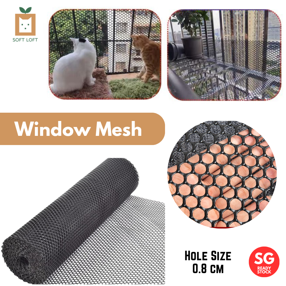 [SG SELLER] Window Mesh PVC Plastic Mesh Multi-purpose Window Net Gate ...
