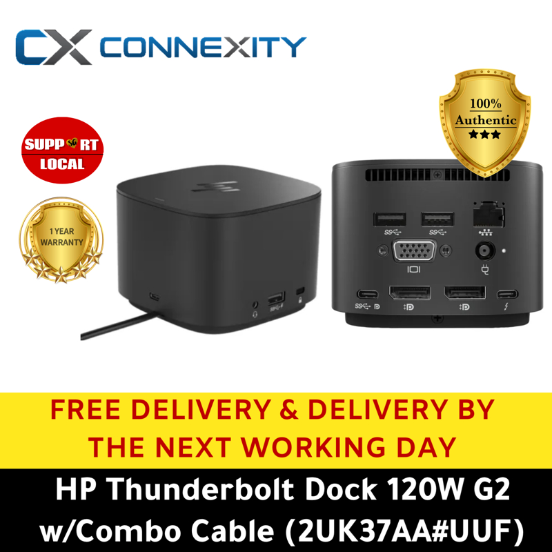 HP Thunderbolt Dock 120W G2 HP Thunderbolt Docking Station HP ...
