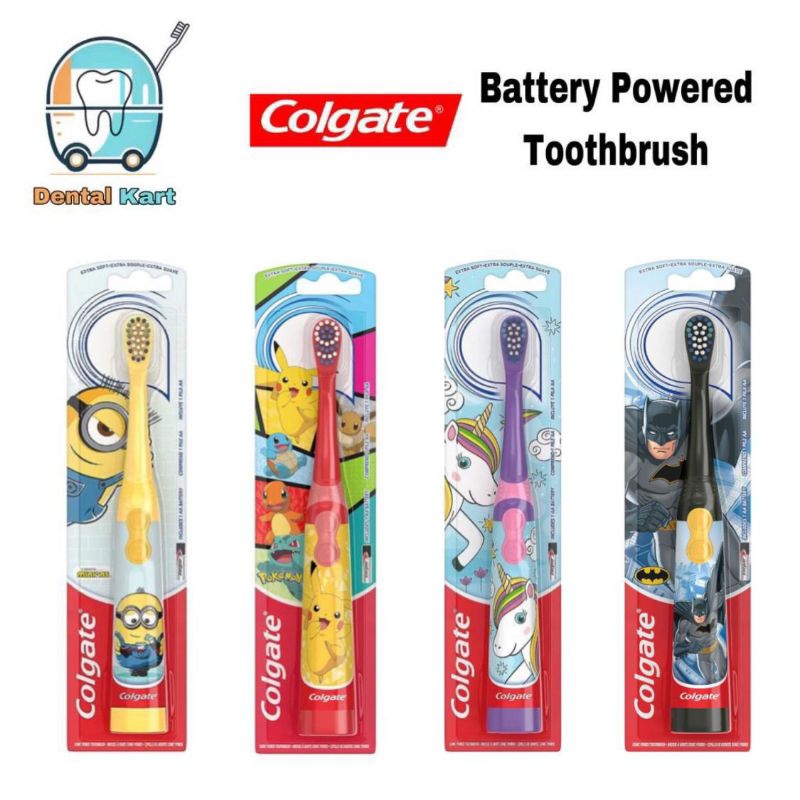 Colgate Kids Children Battery Powered Toothbrush Minecraft/Pokemon ...
