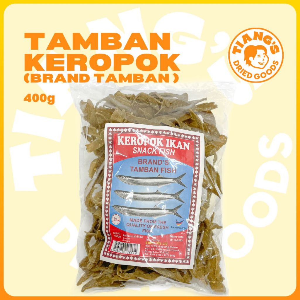 [Brand Tamban] Premium Thin Fish Cracker/Keropok Ikan (Tamban) Tiangs ...