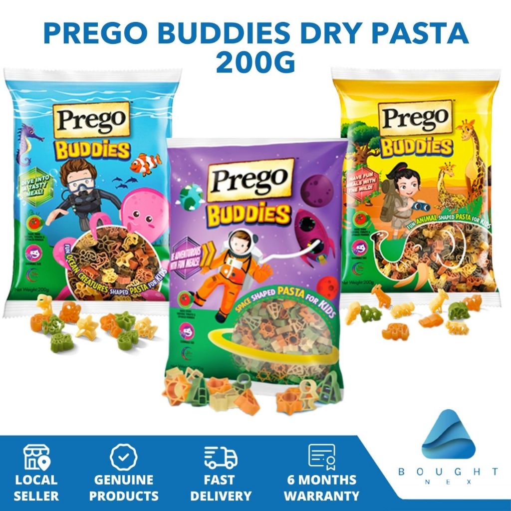 Prego Buddies Dry Pasta 200g - Fun Space, Animal, Ocean, Sports Shapes ...