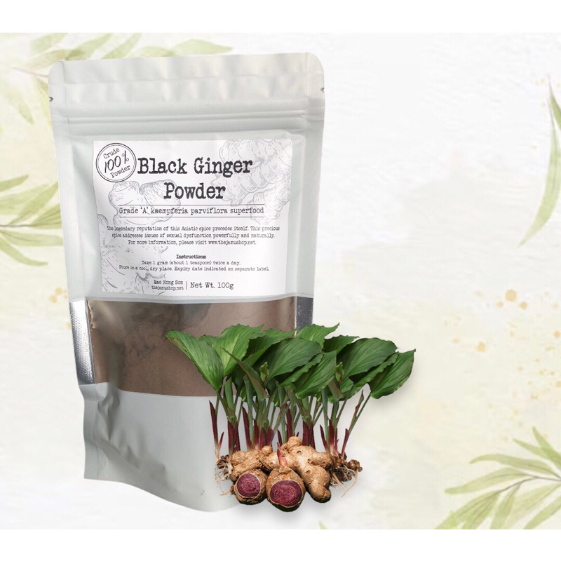 100% Thai Origin Black Ginger powder Wonder herb 100 grams ( not ...