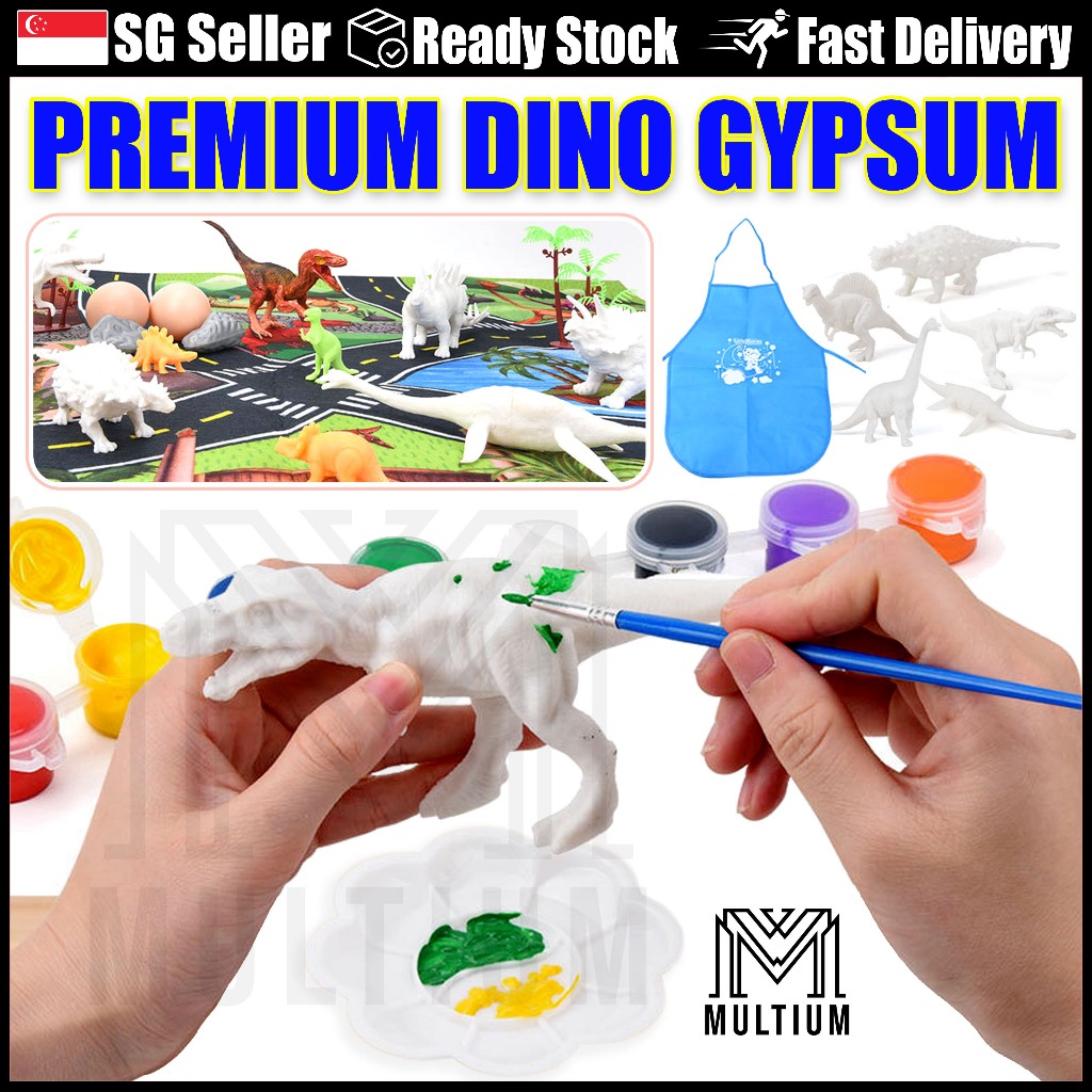 Premium Dino Gypsum | Children Craft Gypsum Painting | Princess Toys ...