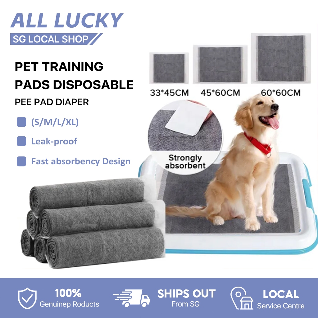 【SG Local Stock】Pet Bamboo Charcoal Urine Pad Dog Pee Pad Cat Training ...