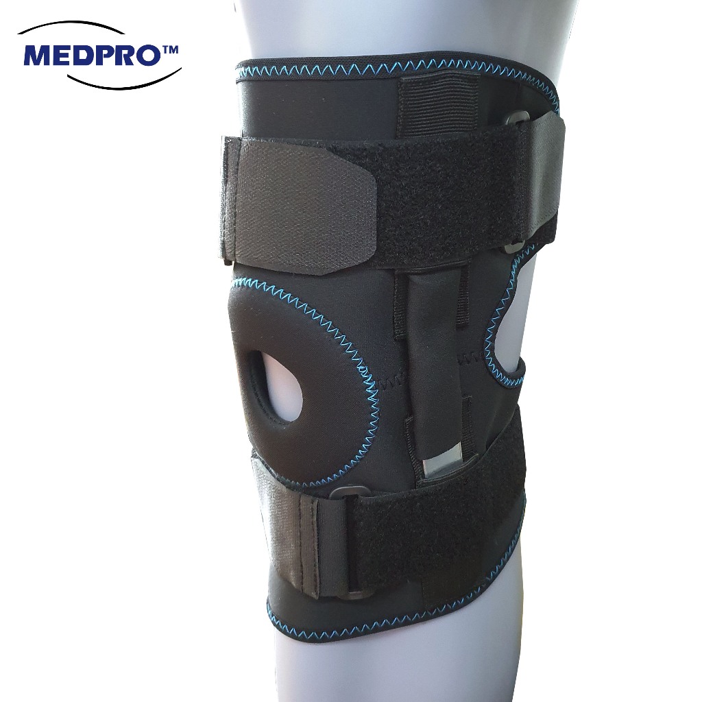 MEDPRO™ Hinged Knee Brace, Adjustable Compression Knee Support, Open ...