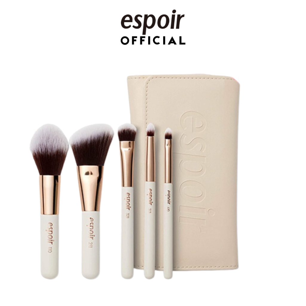 ESPOIR Mini Makeup Brush Set Mini Brush Kit | Shopee Singapore