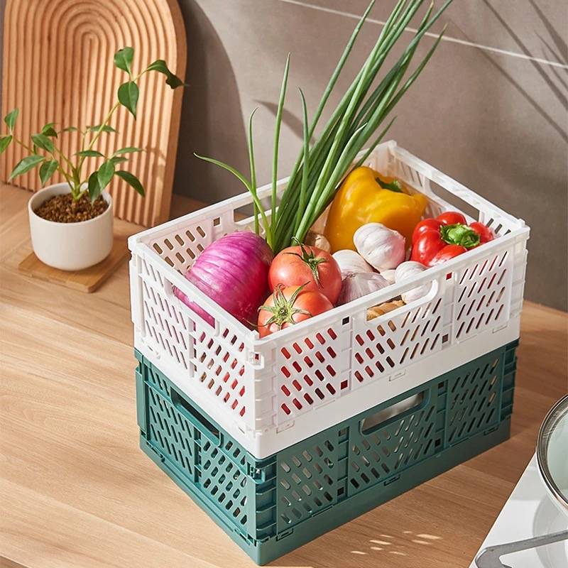 Collapsible Folding Storage Box Storage Basket Organiser Stackable ...