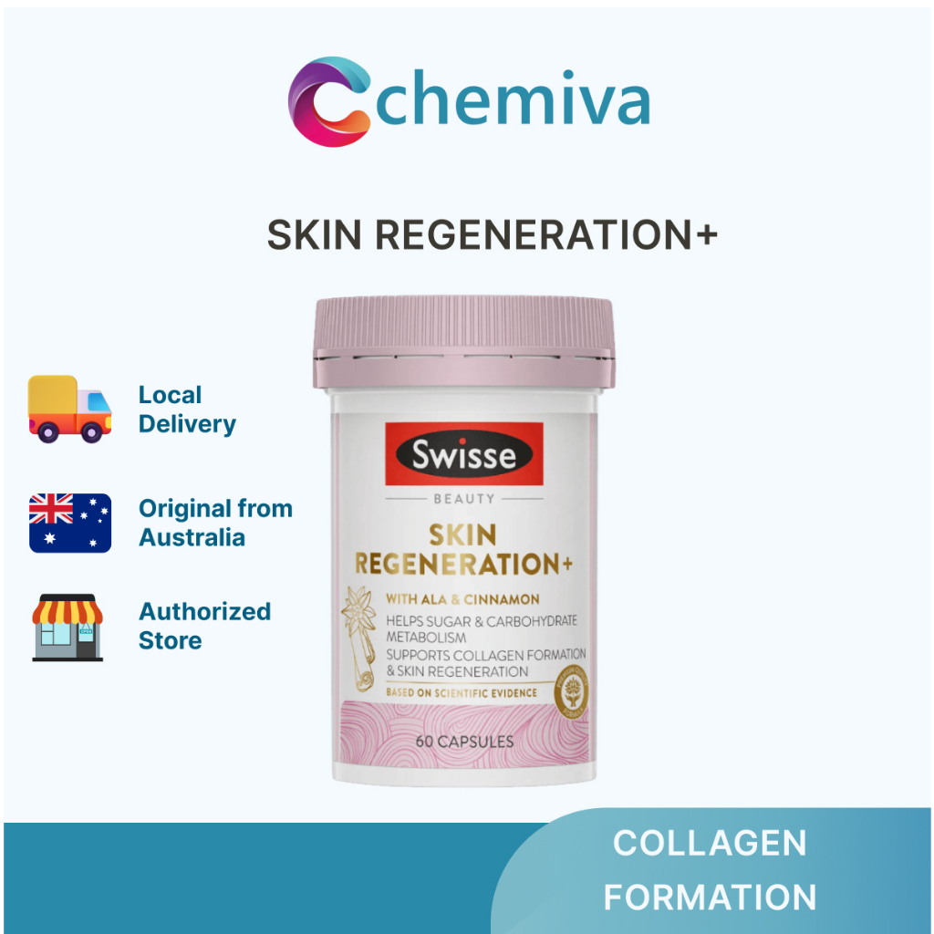 [Fast Shipping] Swisse Beauty Skin Regeneration+, 60 Capsules ...