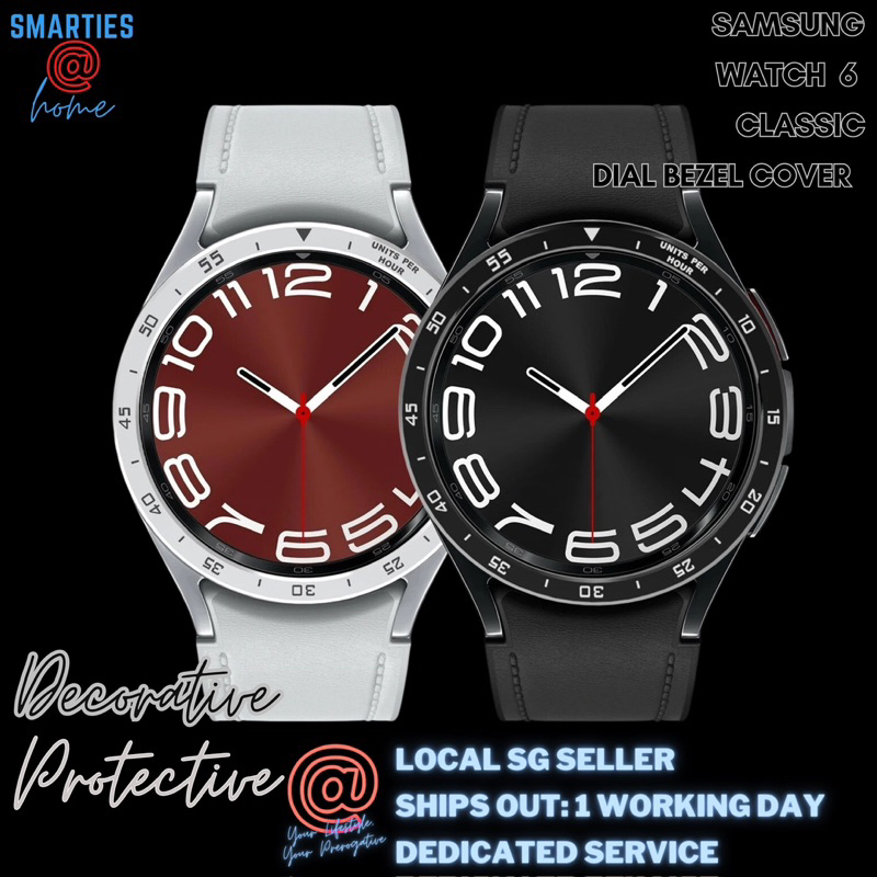 Stainless Steel Dial Case Bezel Ring Cover For Samsung Galaxy Watch 6 ...