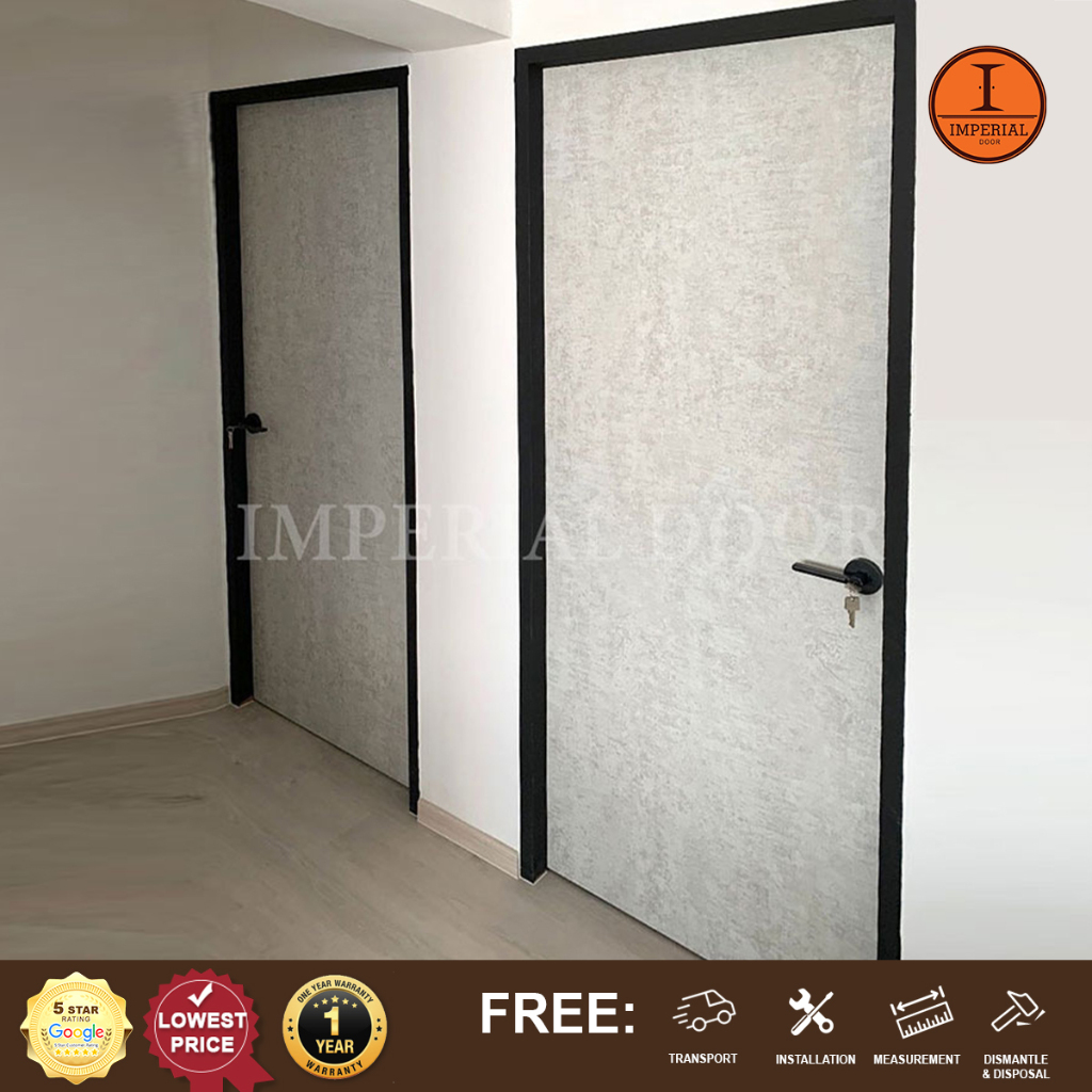 Solid Premium Laminate D16 Bedroom Door For HDB Door, BTO Resale Flats ...