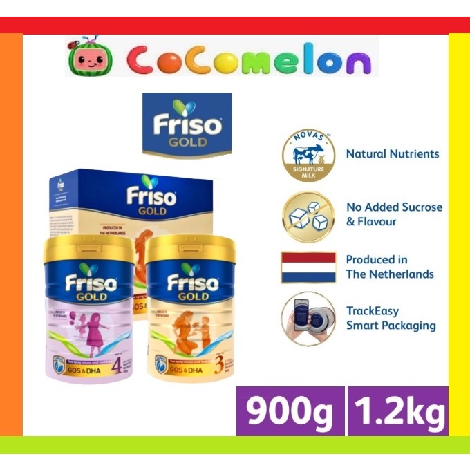 Friso Gold (Step 3 & 4) (Tin 900g / REFILL 1.2KG) Formula Milk Powder ...