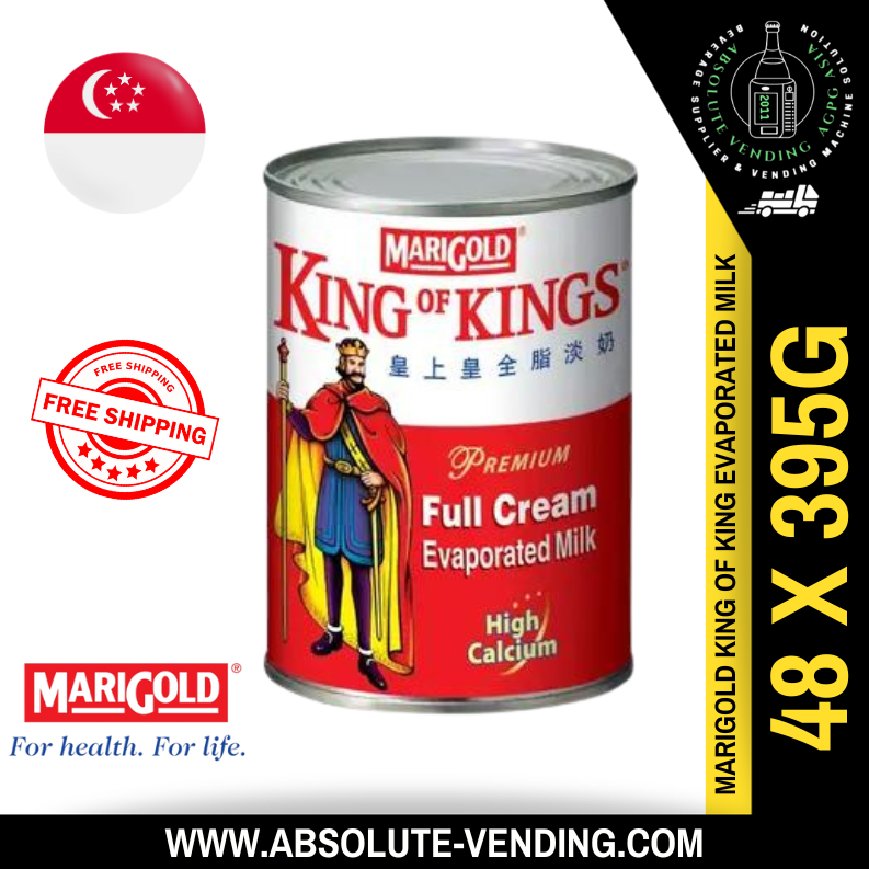 MARIGOLD King of Kings Evaporated Milk 395G X 48 (CAN) | Shopee Singapore