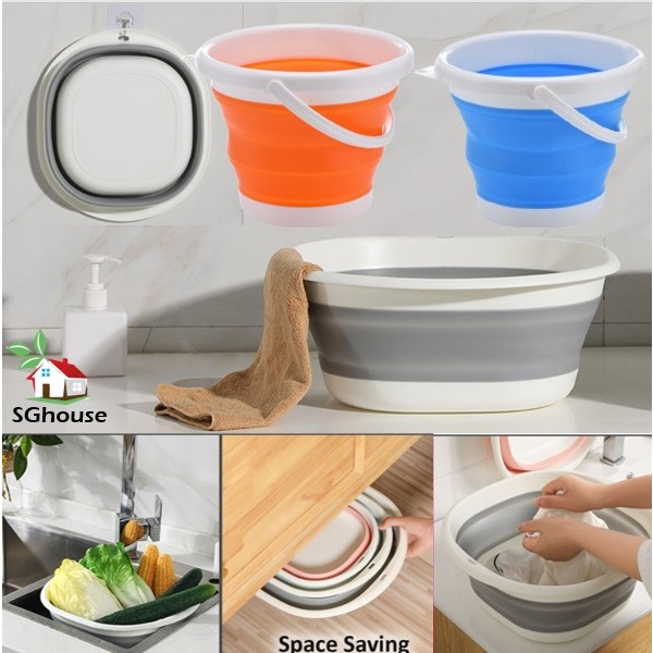 Foldable basin foldable bucket Collapsible basin 折叠 水桶 retractable ...