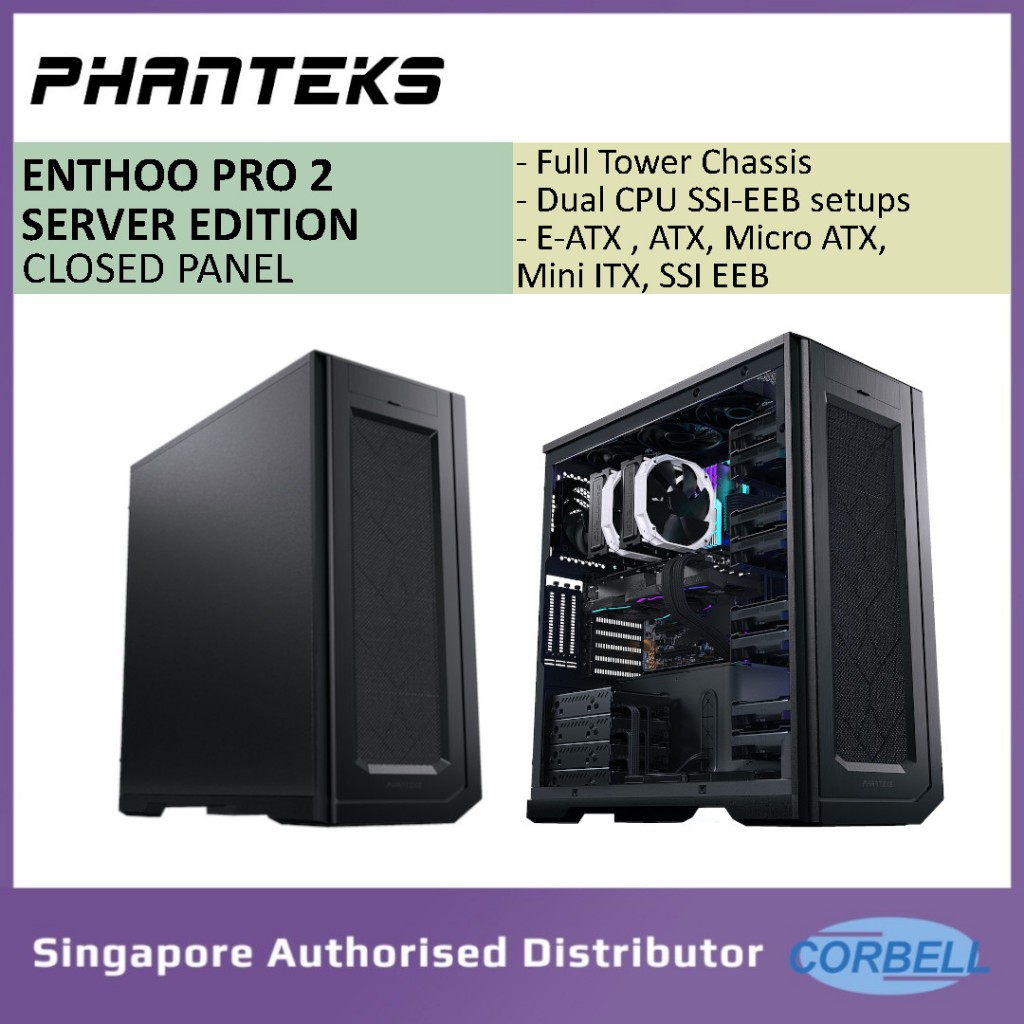 Phanteks Enthoo Pro 2 Server Edition Close Panel Full Tower Large ...