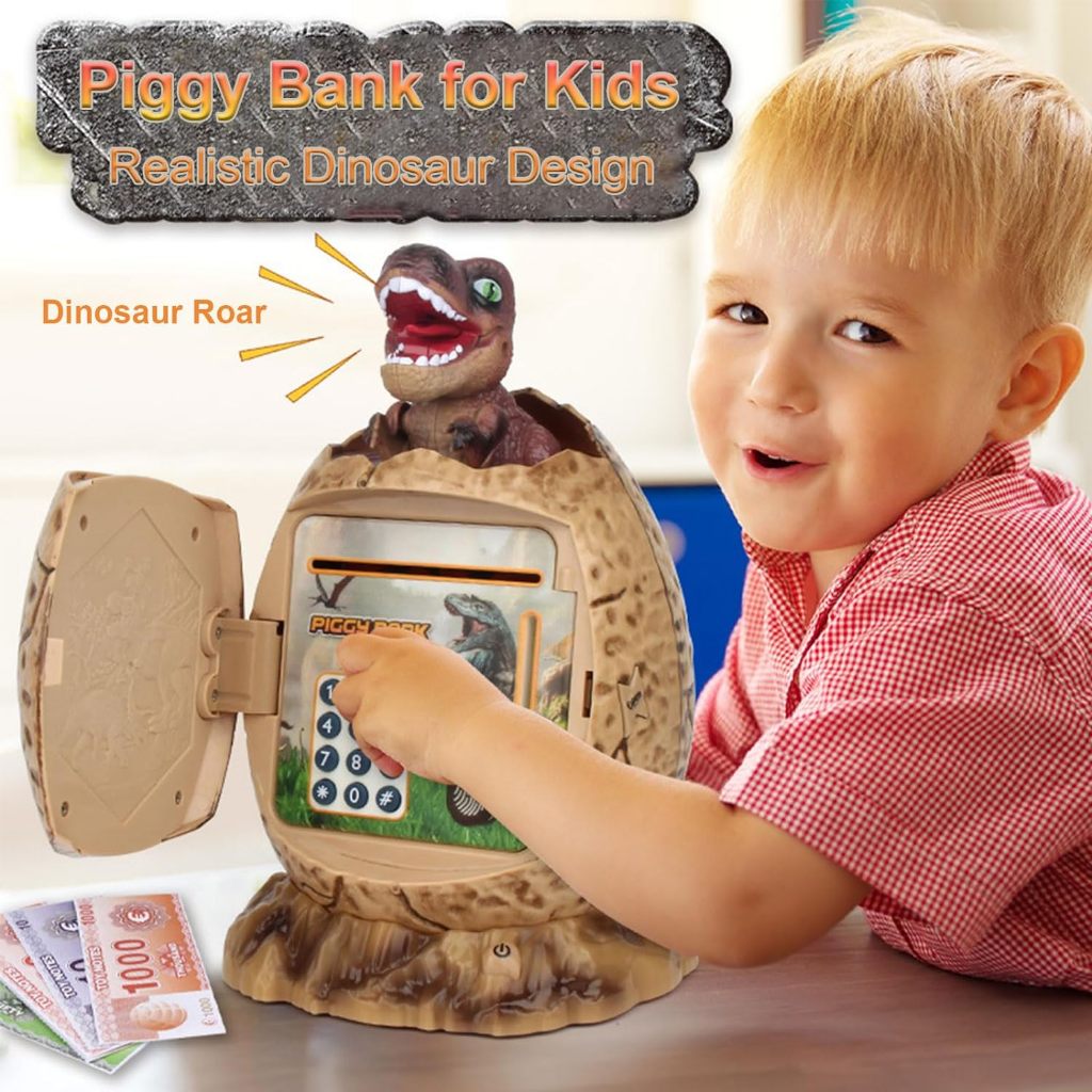 Piggy Bank for Kids Dinosaur Egg Money Bank 6 to 12 Year Old Boy Girl ...