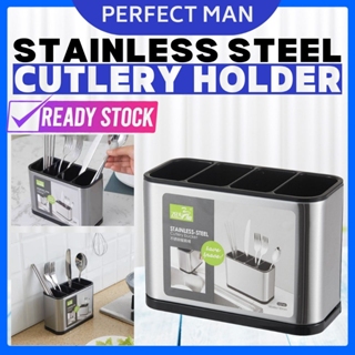 PM - Stainless Steel Kitchen Utensils Knives and Cutlery Holder | Knife ...