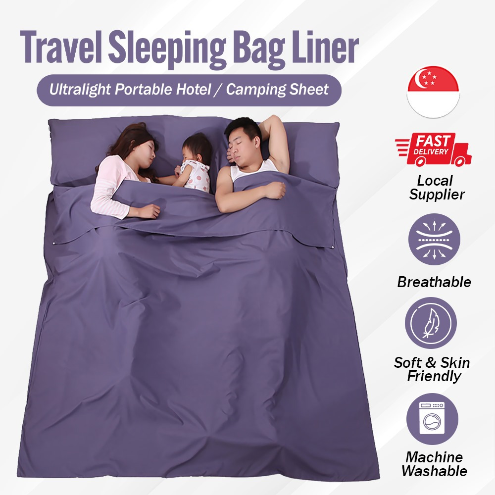 Lightweight Travel Sleeping Bag Liner for Hotel Camping Outdoors ...