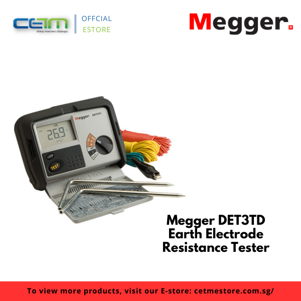 Megger DET3TD Earth Electrode Resistance Tester | Shopee Singapore
