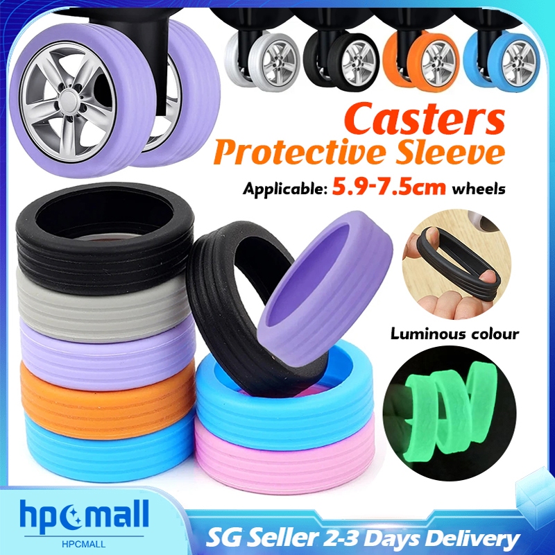 【SG Stock】Luggage Wheel Protector Rubber Ring Wheel Cover For 5.9-7.5cm ...