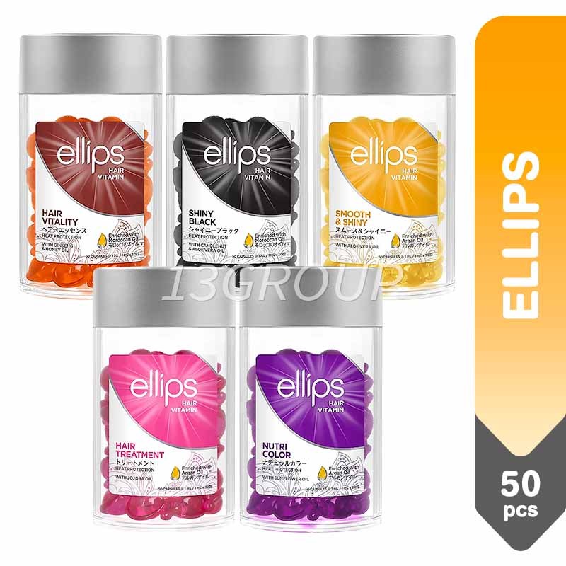Ellips Hair Vitamin Oil Capsule Treatment, 50pcs | Shopee Singapore