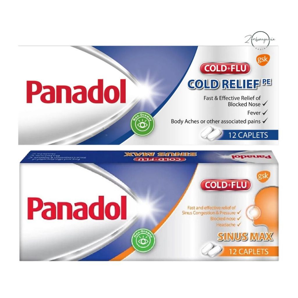PANADOL Cold + Flu Caplets (Cold Relief | Sinus Max) (12 Caplets) [SG ...