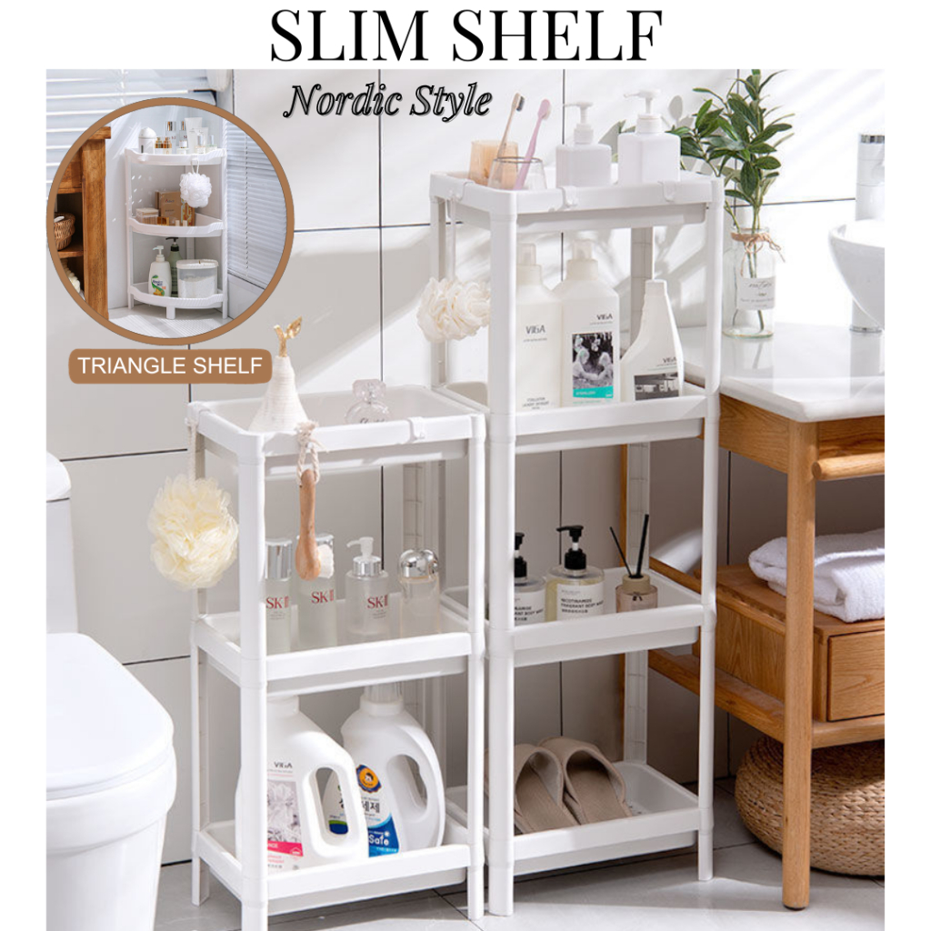 Multipurpose Shelf for Kitchen Bathroom Slim Rack Toiletries Rack ...