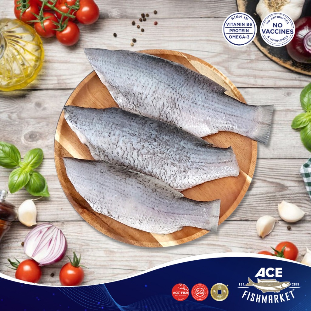 ACE-FishMarkt® SG-Fish® Sea Bass GGS (Gilled, Gutted, Scaled) without ...