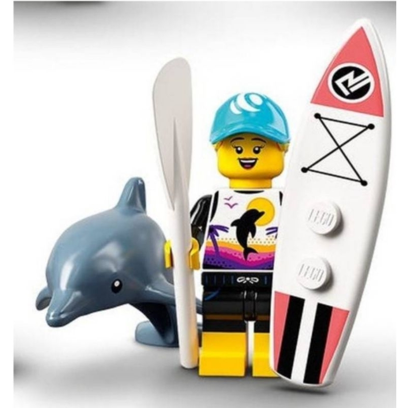 LEGO Minifigure Series 21 - Paddle Surfer | Shopee Singapore