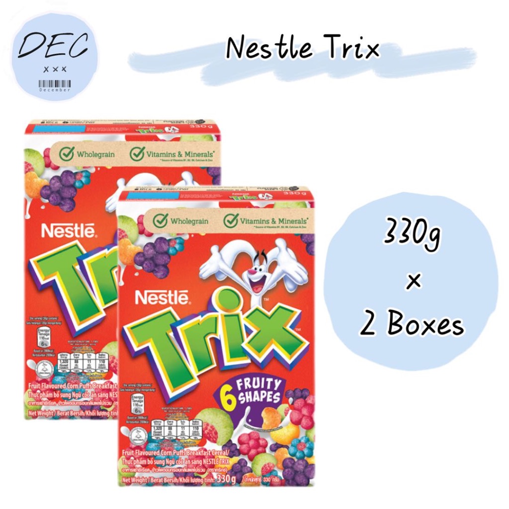 [Bundle of 2]Nestle Trix Breakfast Cereal 330g x 2 Boxes*Ready Stock* | Shopee Singapore