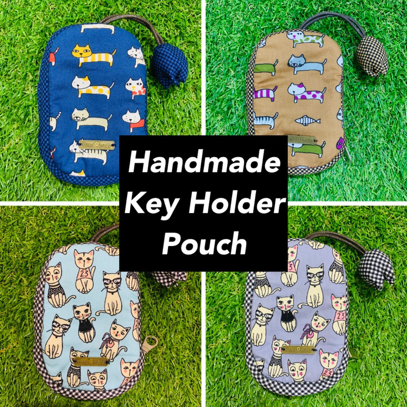 Handmade Key / Token Holder Pouch with Zipper | Shopee Singapore