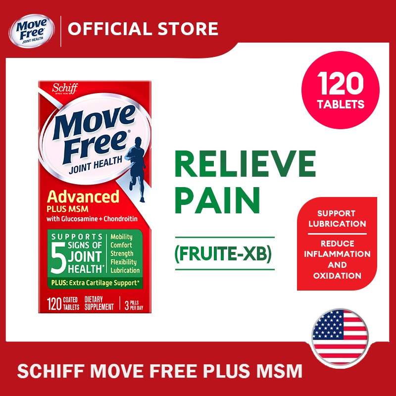 Move Free Joint Health Advanced Plus MSM with Glucosamine Chondroitin ...