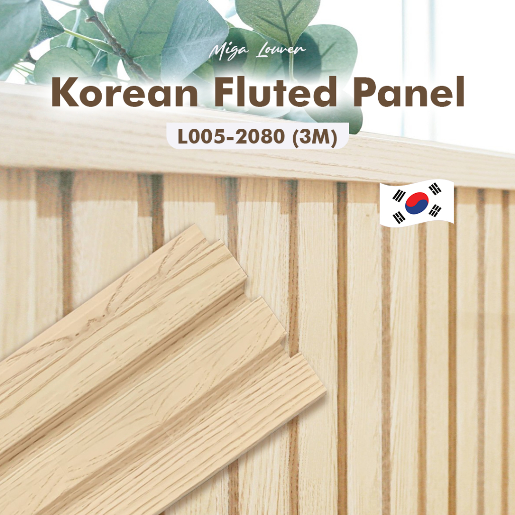 LOVEHOUSE226 Miga Korean Louver Wall Panel Decoration Fluted Panel L005 ...