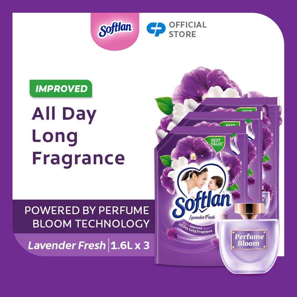 [Bundle of 3 Value Deal] Softlan Anti Wrinkles Lavender Fresh (Purple ...
