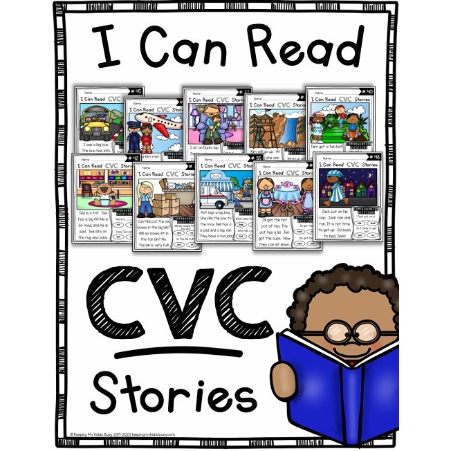 Ready SG Stock - I can Read CVC Stories Reading passages with ...