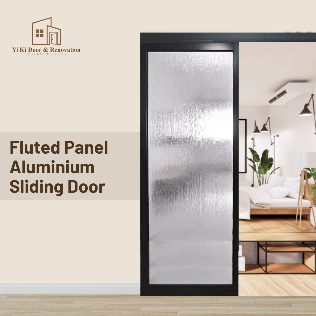 Fluted Panel Aluminium Sliding Door (Direct from factory - Sliding Door ...