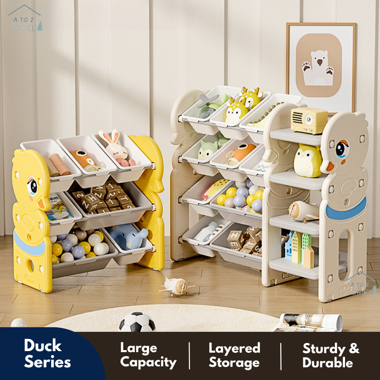 [SG Stock] Toy Storage - Duck / Rack Storage / Bookshelf Toys / Kids ...