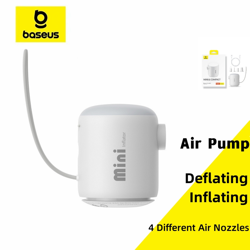 Baseus Mini Air Pump Portable Electric Inflator Pump for Air Mattresses ...