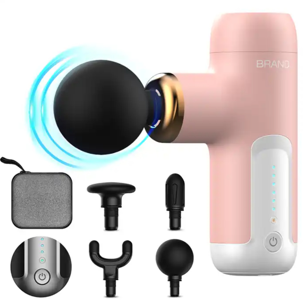 Mini Muscle Massage Gun 6 Speed Quiet Deep Tissue Shopee Singapore
