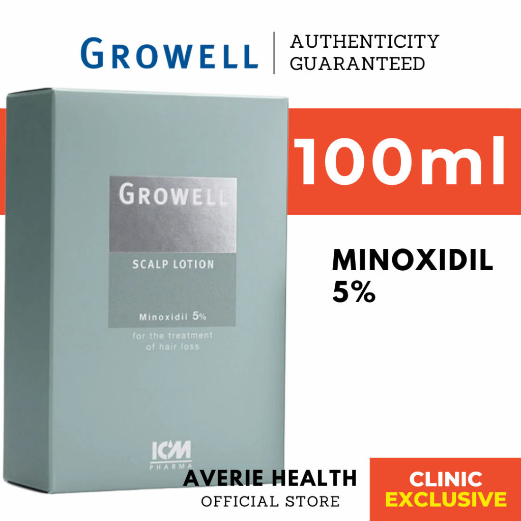 Growell 5% 100ml, 2% 60ml, 3% 60ml Scalp Lotion, Shampoo | Hair Growth ...