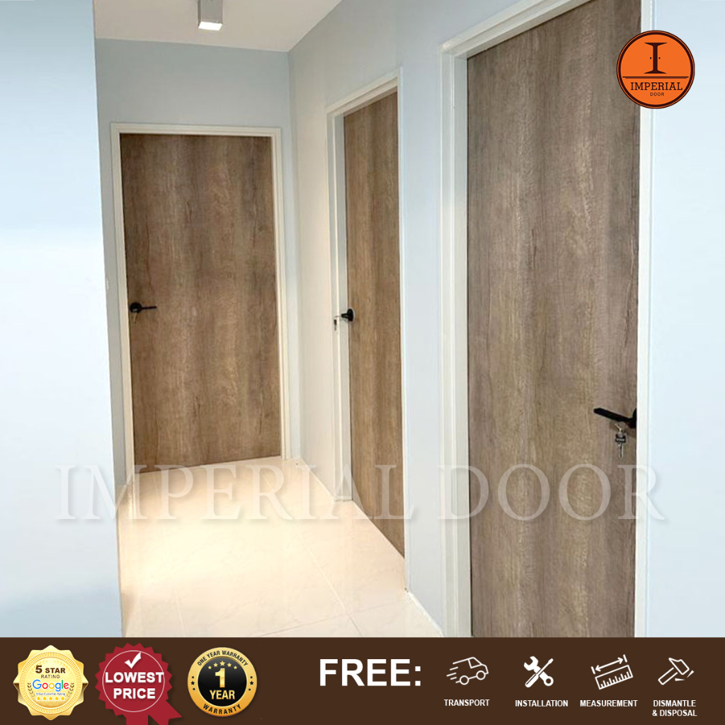 Solid In-house Laminate D02 Bedroom Door For HDB Door, BTO Resale Flats ...