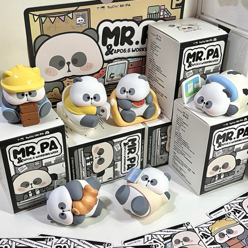 🔥 SG INSTOCKS 🔥 TOYCITY Mr Pa &S Working Week Panda Series Blind Box ...