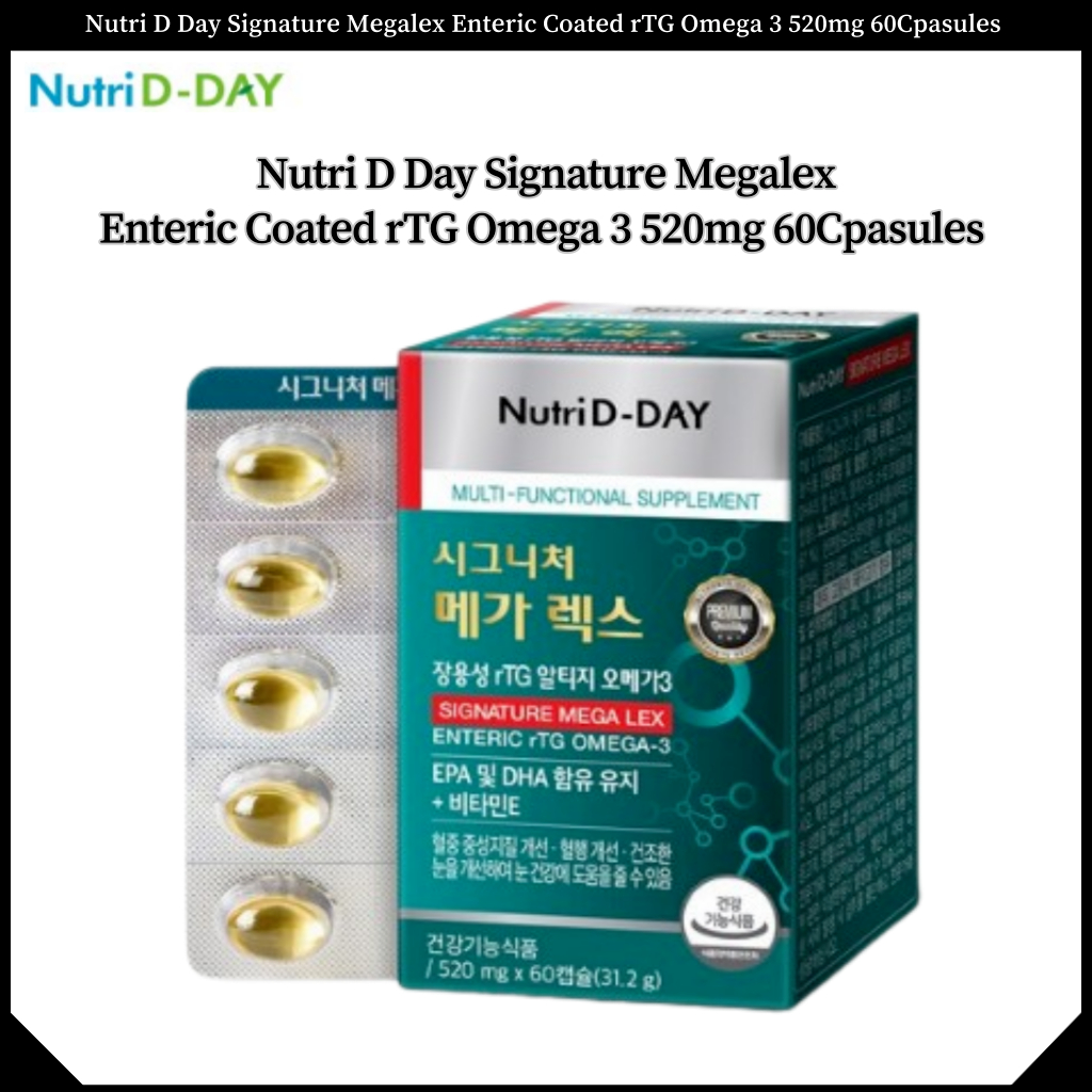 Nutri D Day Signature Megalex Enteric Coated rTG Omega 3 520mg ...