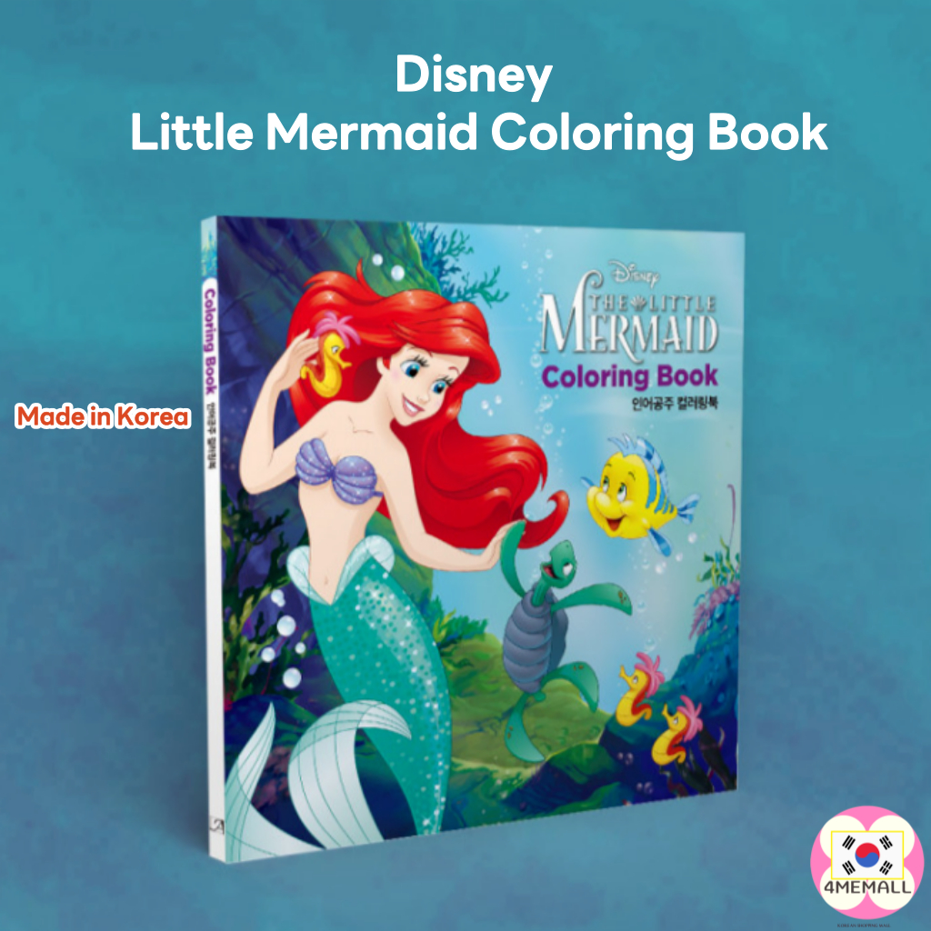 Disney Little Mermaid Coloring Book Gift Coloring Kids Gift | Shopee ...