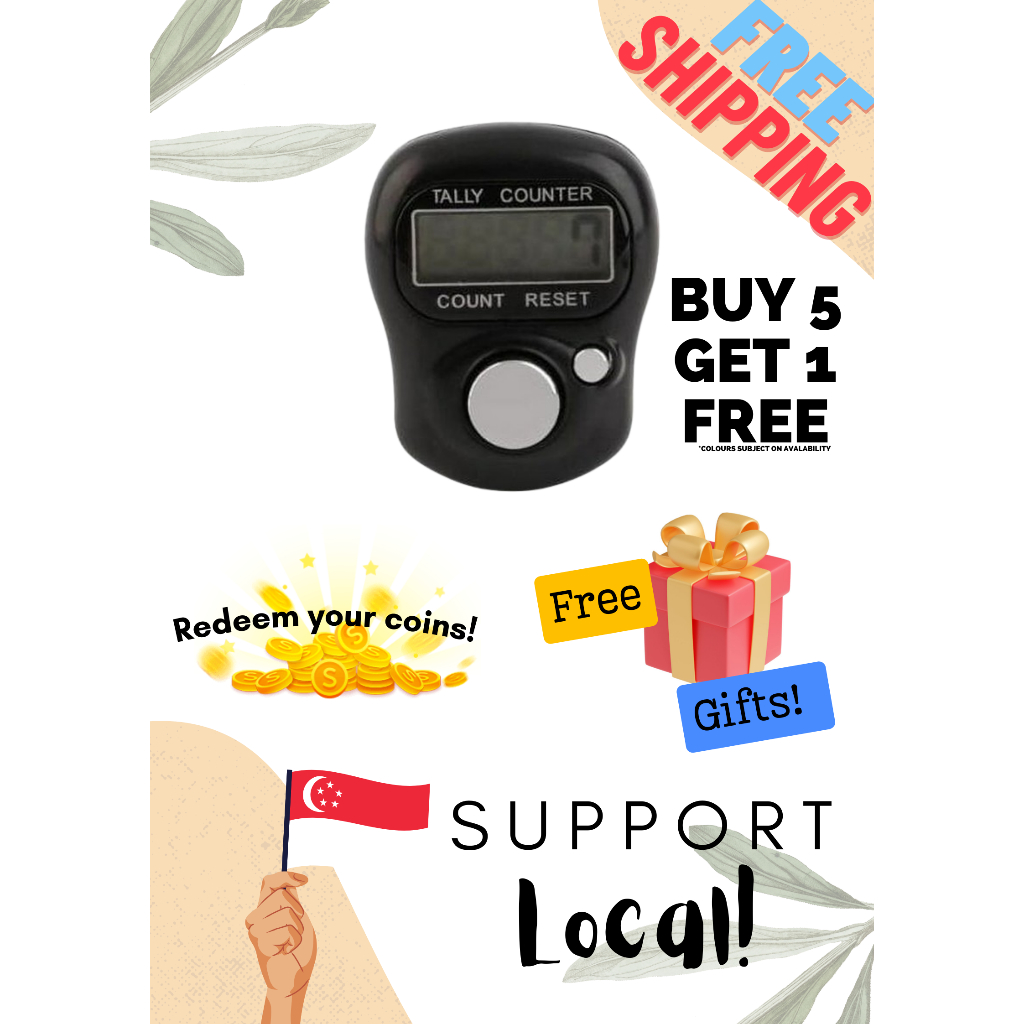 Mini LCD Electronic Digital Tally Counter - Tasbih, Zikir FREE SHIPPING ...