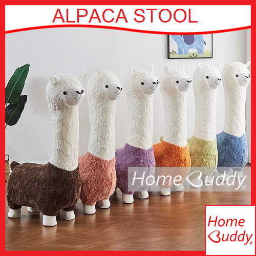 ★SG★ Gift Idea! Alpaca Stool. Big105cm. Alpaca Chair. Stocks SG ...