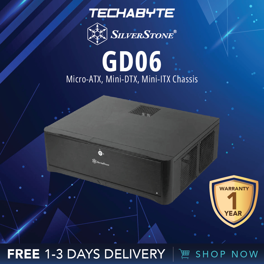 SilverStone GD06 Micro-ATX, Mini-DTX, Mini-ITX Chassis | Shopee Singapore